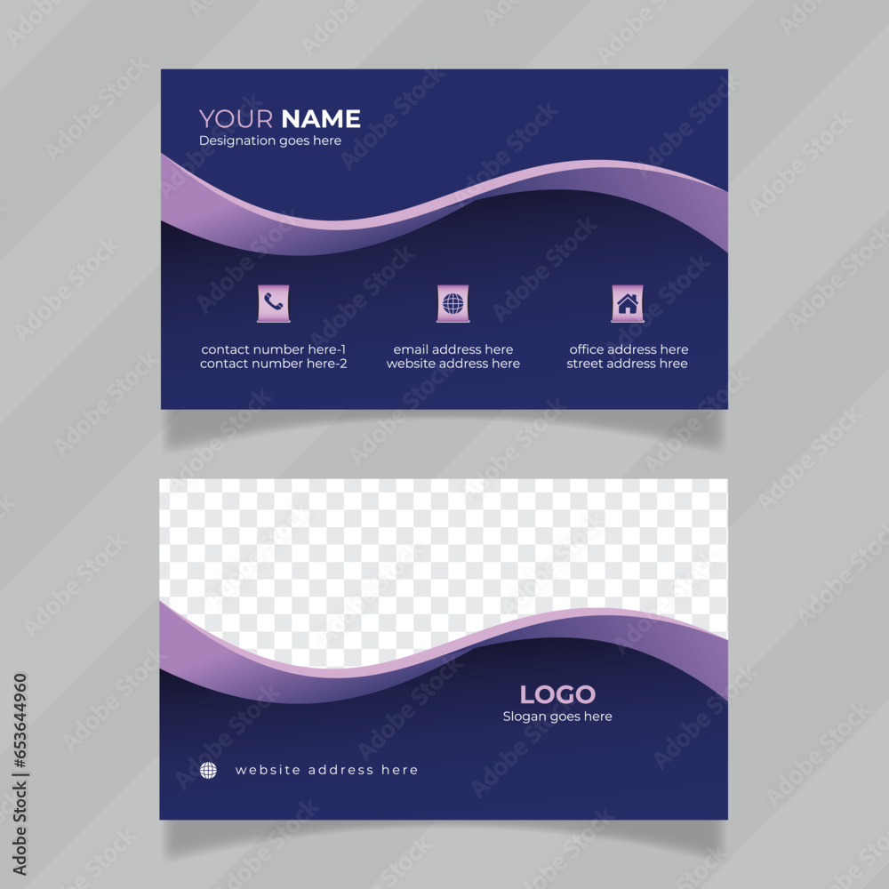 Purple color and stylish business design presentation. Modern and ...