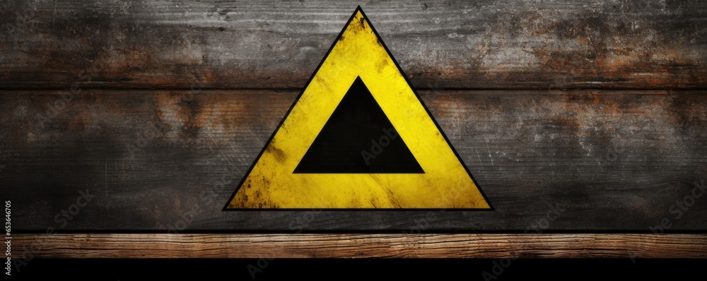 A Danger Warning Attention Hazard Sign Serves As A Universal Symbol For ...