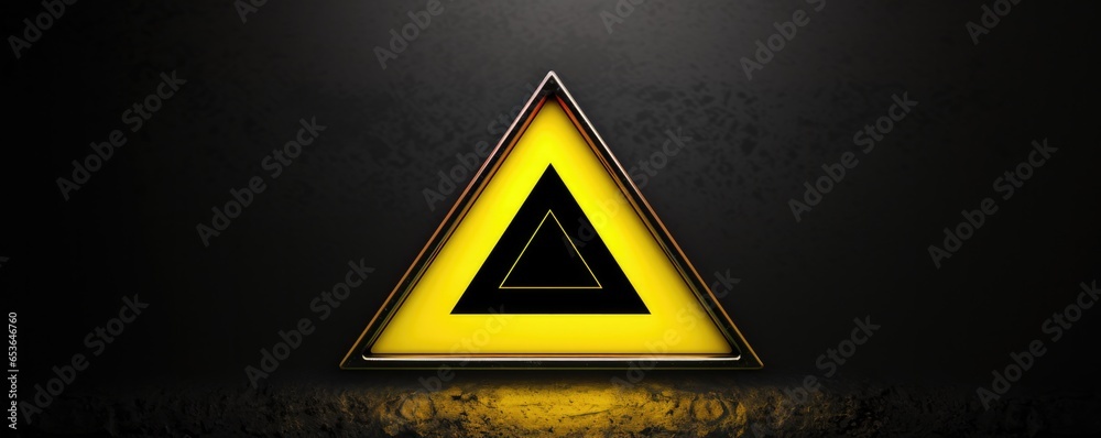 A Danger Warning Attention Hazard Sign Serves As A Universal Symbol For ...