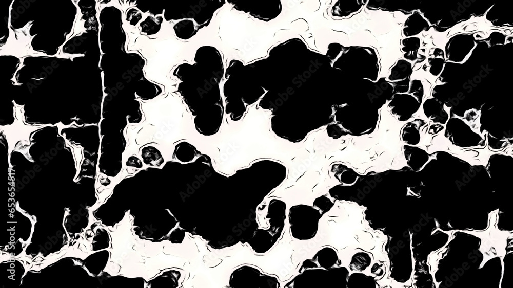 Abstract monochrome moving cells. Motion. Biological background with ...