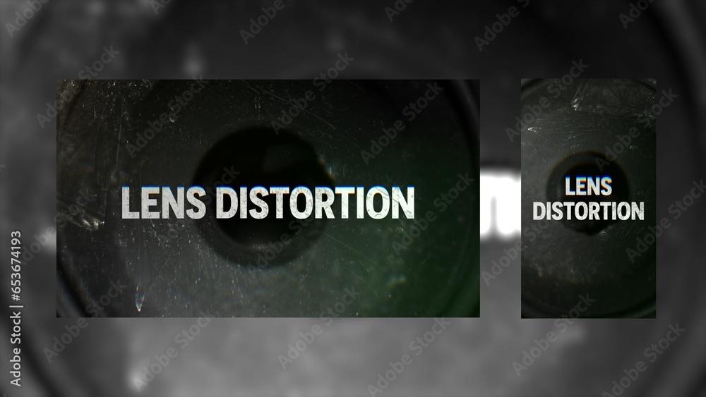 Duo Resolution Looping Lens Distortion Title Intro Template Stock Template | Adobe Stock