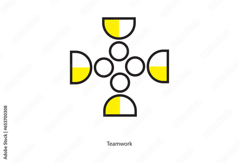 icons representing business transformation and organizational change ...