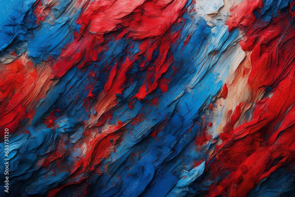 Abstract rough colorful complementary colors art painting texture ...