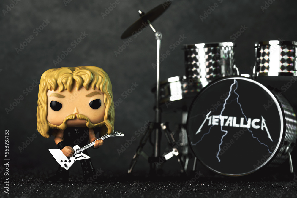 Funko POP vinyl figure of James hetfield singer of the american heavy ...