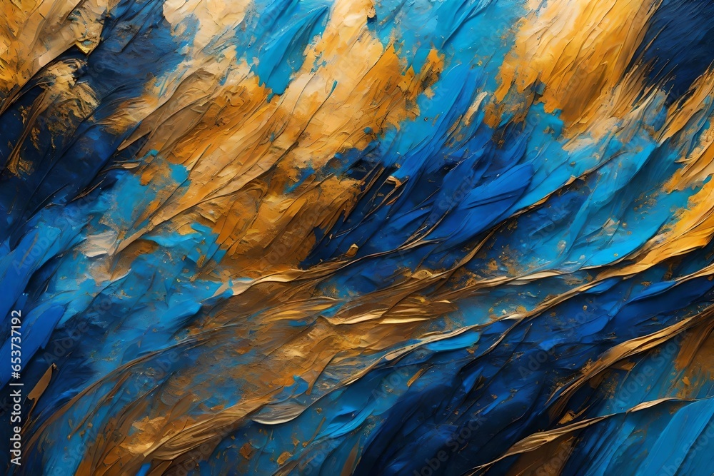 Abstract rough colorful complementary colors art painting texture ...