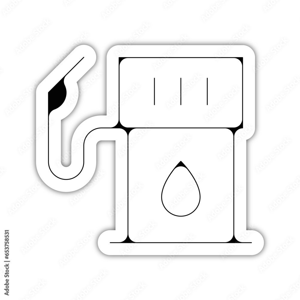 picto logo icones et symbole ecologie pompe essence carburant carbone ...