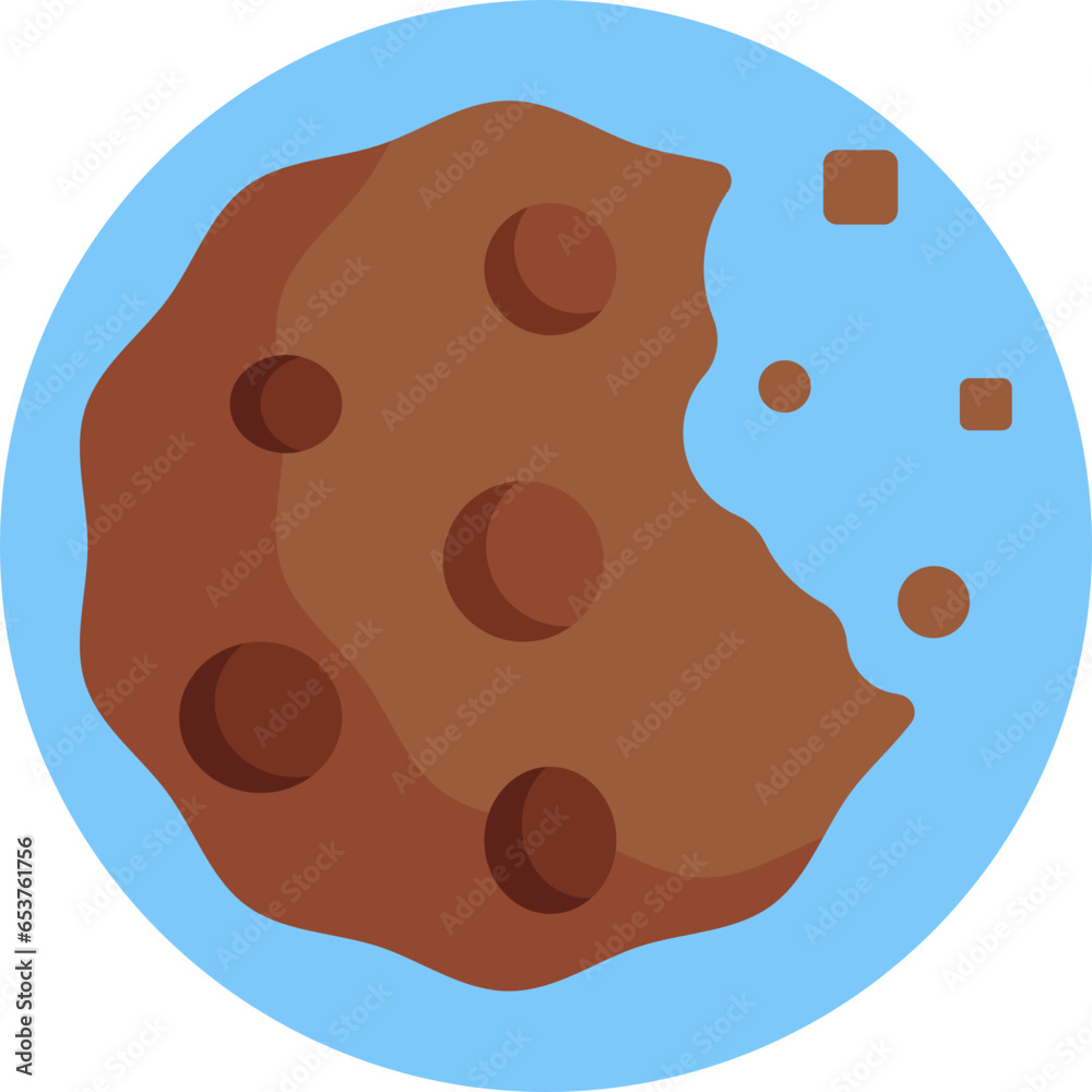 Cookie Illustration: A delightful vector illustration of a cookie that ...