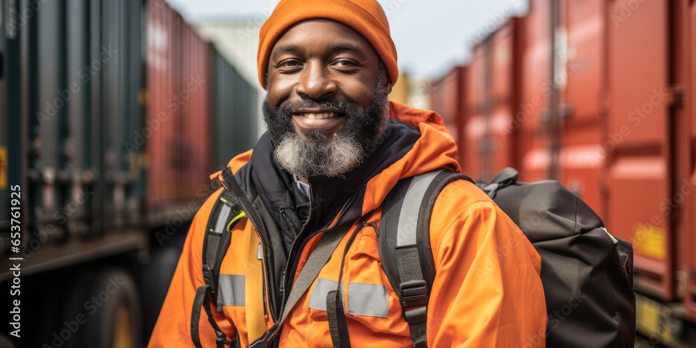 portrait of Cargo and Freight Agent, who Expedite and route movement of ...