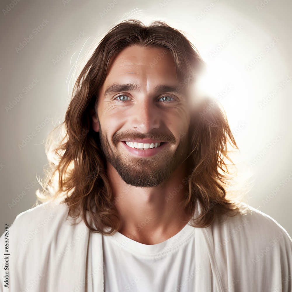 Jesus Glorified after the resurrection, majestic, holy, golden crown ...