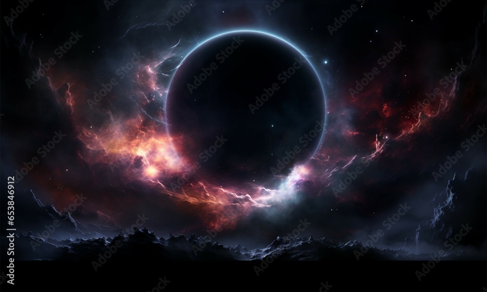 Astronomers delight the wondrous allure of a galaxy night view Stock ...