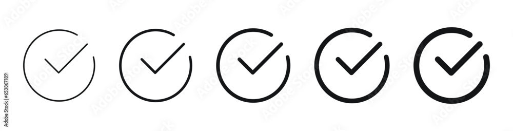 check mark icon , check box icon with approved sign , checkmark tick ...