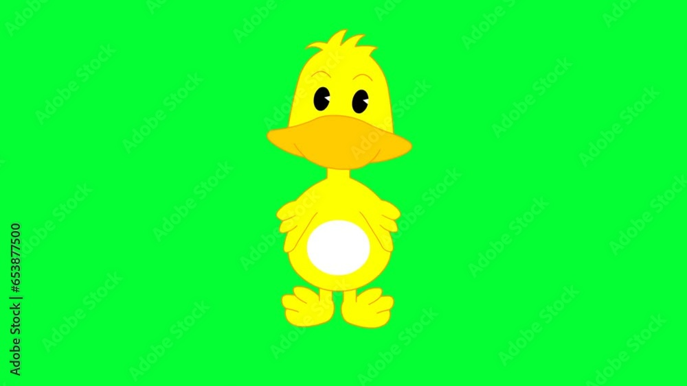 cute cartoon duck background and 2d animation, Cartoon character, baby ...