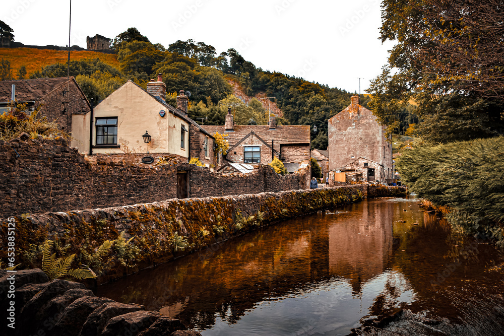 Old traditional limestone houses in the village Stock Photo | Adobe Stock