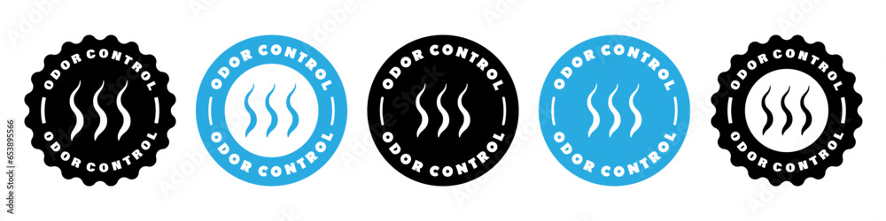 Odor control sticker, label, template or sign. Deodorant or ...