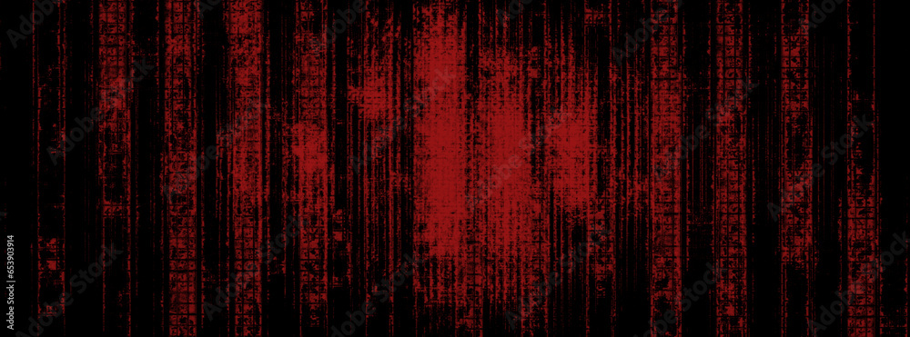 Red, black screen. Pixel textured display. Digital background structure ...