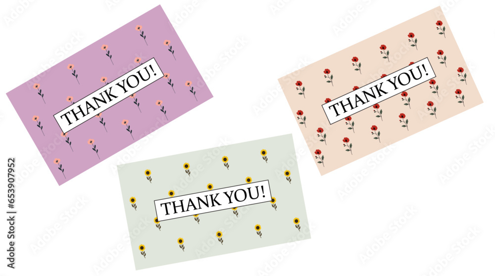 Thankyou card. vector illustration of Thank you. Thankyou business card ...