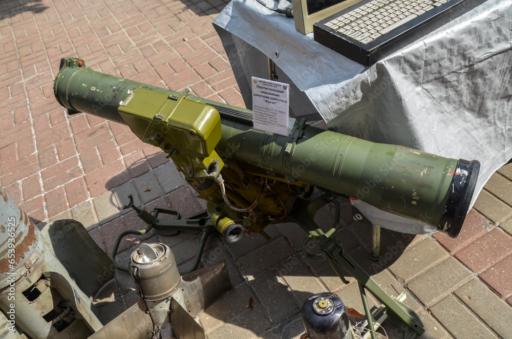 The Fagot anti-tank guided missile system was used by the russian army ...