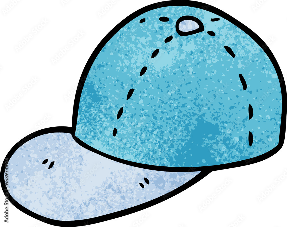 cartoon doodle baseball cap Stock Illustration | Adobe Stock
