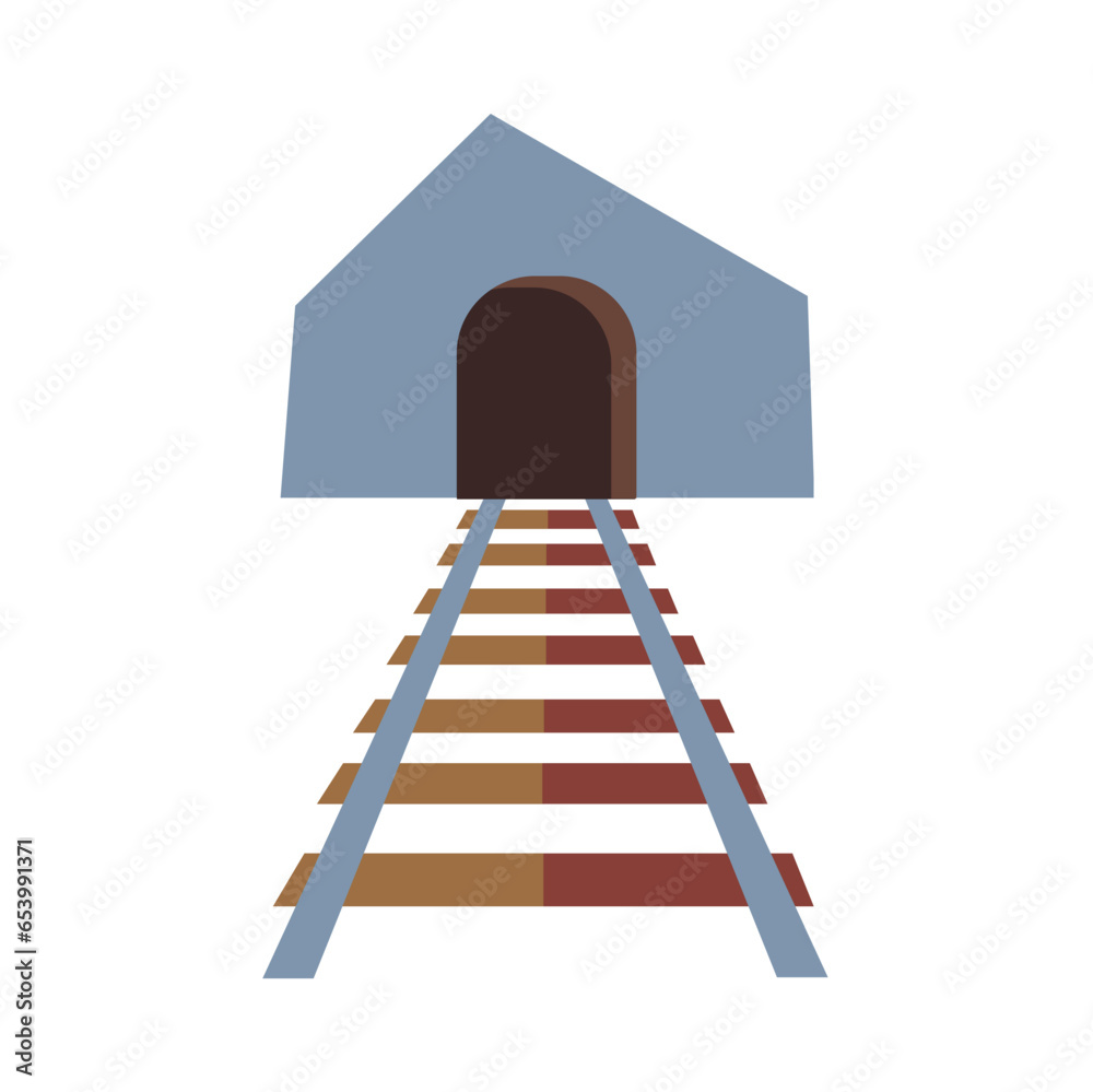 Train tunnel icon clipart isolated vector illustration Stock Vector ...