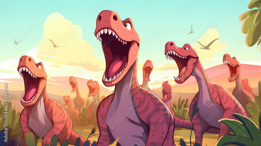 The group of dinosaurs embarks on a daring rescue mission to save their ...