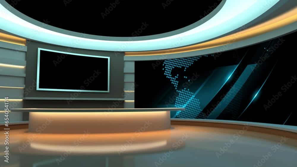 Tv studio. News room. Studio Background. Newsroom bakground. Backdrop ...