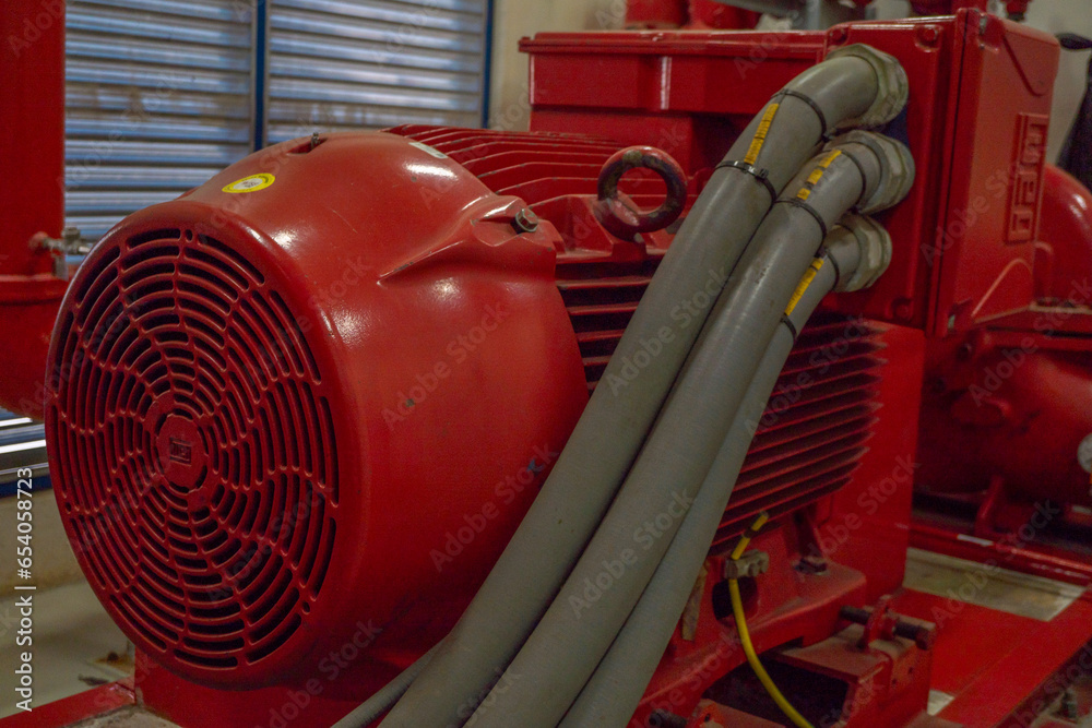 Emergency diesel and electric fire pump for power plant project. The ...