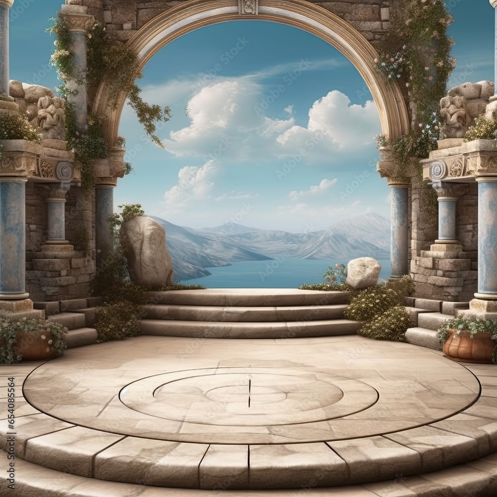 Ancient Greek Ruins Digital Backdrop Collection, Studio Backdrops ...