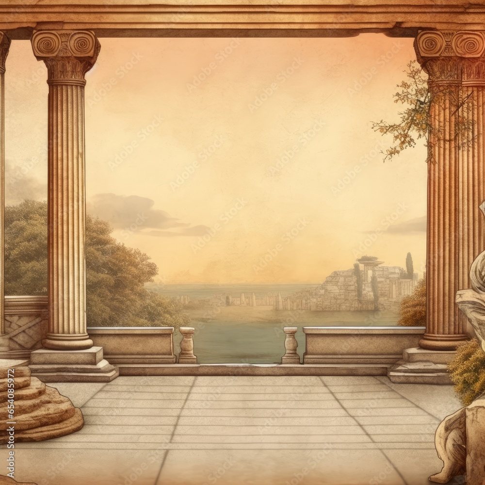 Ancient Greek Ruins Digital Backdrop Collection, Studio Backdrops ...