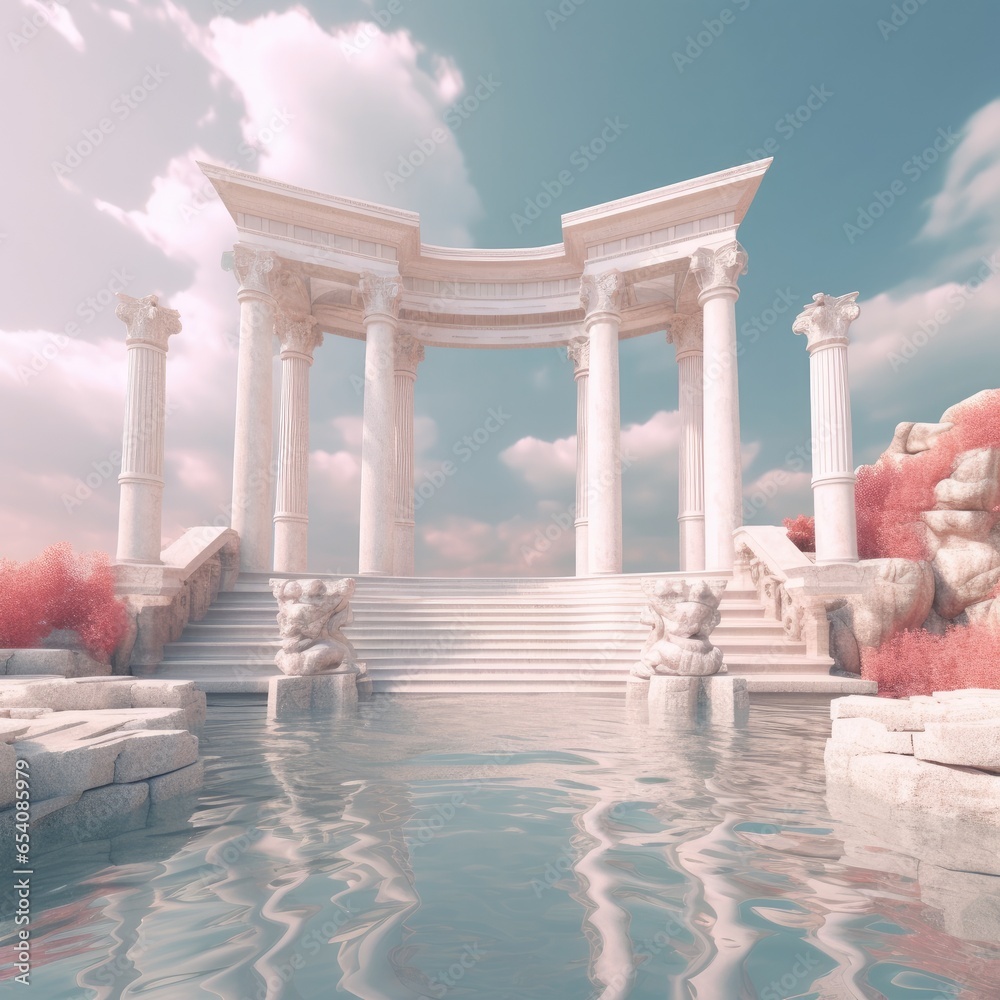 Ancient Greek Ruins Digital Backdrop Collection, Studio Backdrops ...