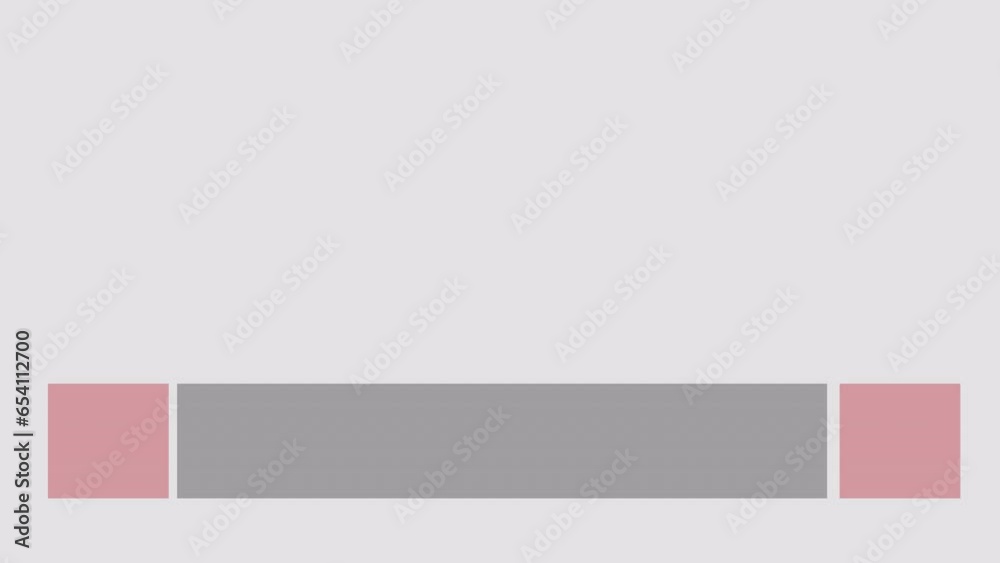 Simple effective red and white colored in and out animating transparent ...