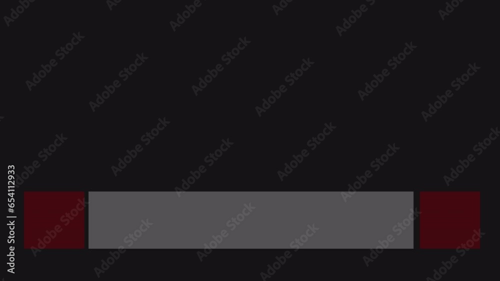 Simple effective red and white colored in and out animating transparent ...