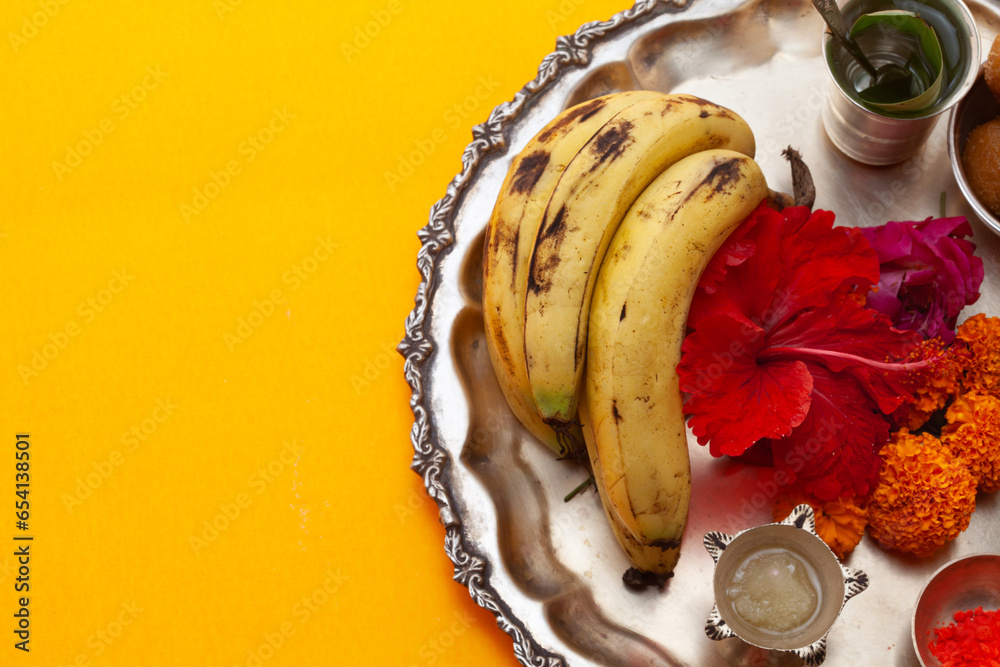 Beautifully Decorated Indian Pooja Thali for festival celebration to ...