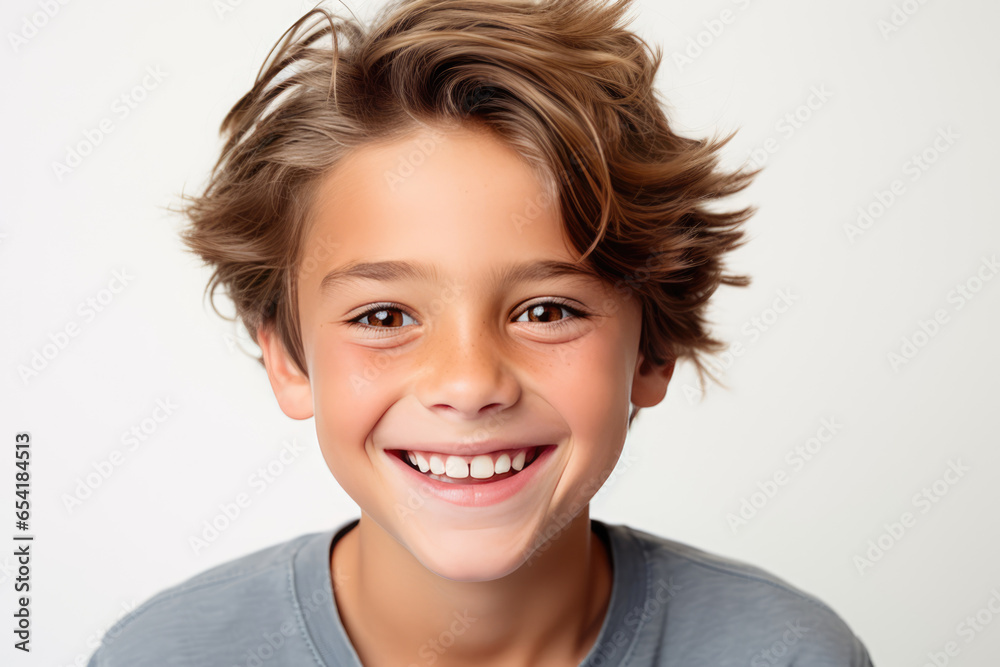 Foto de Professional Portrait Studio Photograph Showcases Cheerful ...