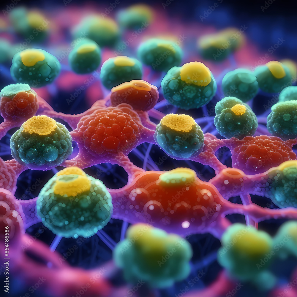 T cells in human thymus. T cells are born from hematopoietic stem cells ...