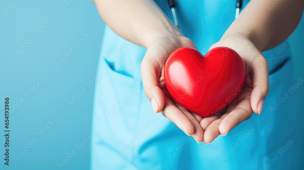 "Celebrating International Nurses Day: A hand holding a handmade red ...