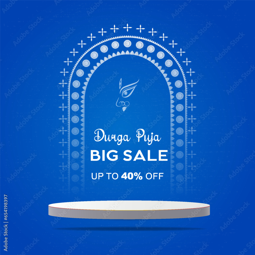 durga puja offer, Happy Durga Puja,Dussehra,Banner, Poster, Social ...