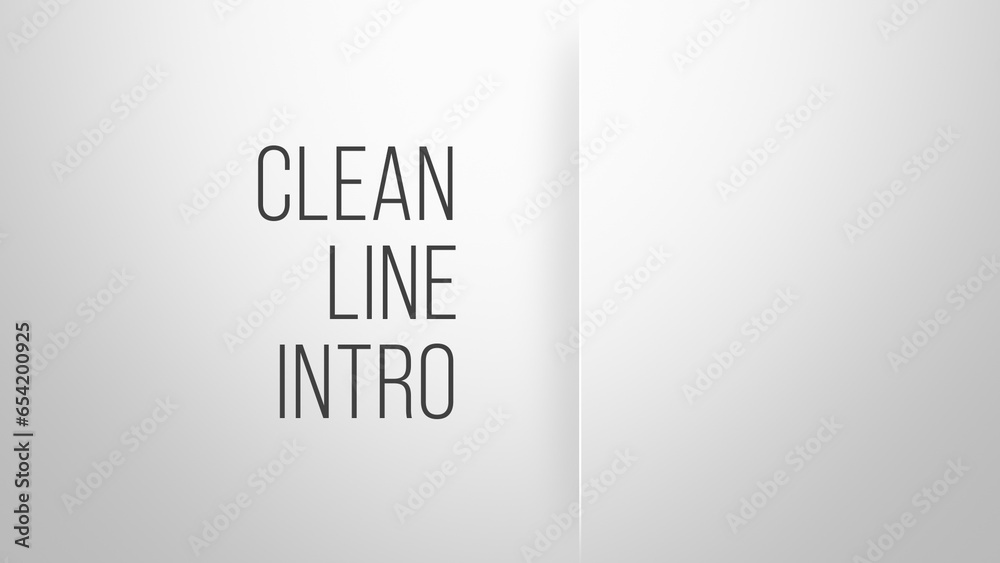 Minimal Clean Line Logo Intro Stock Template | Adobe Stock