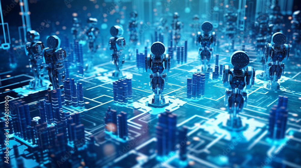 Navigating Technology Nodes Flow, Global Data Connectivity Wallpaper ...