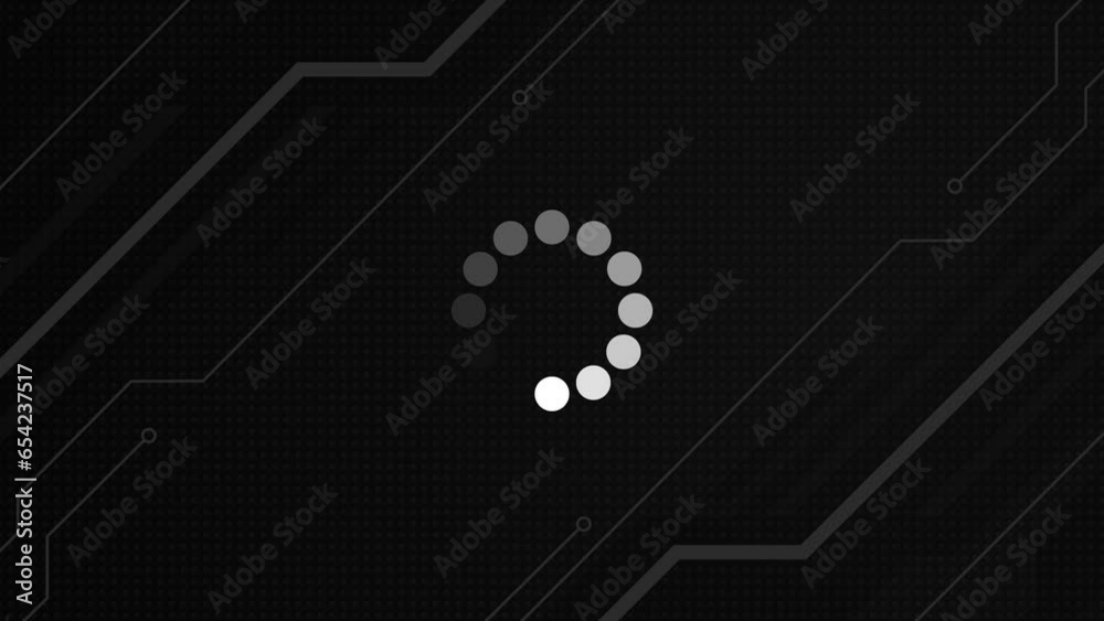 loading screen animated icon searching loading or initializing tech ...