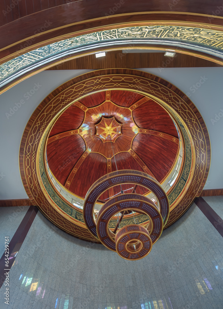 Bangkok, Thailand - June 23, 2023 - Look up to the ceiling has the ...