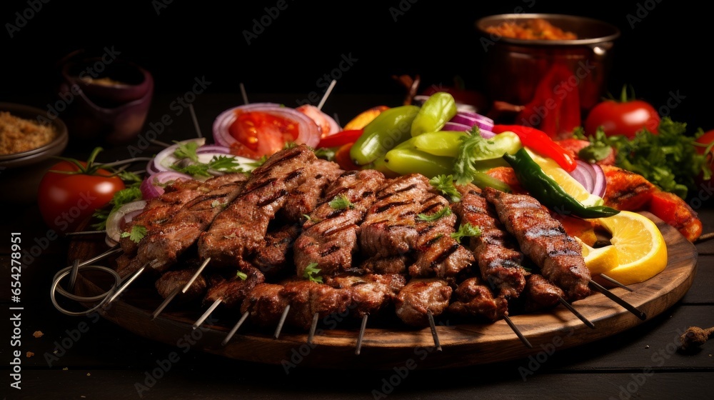 Foto de Assorted mix grills with tikka boti seekh kabab of chicken ...