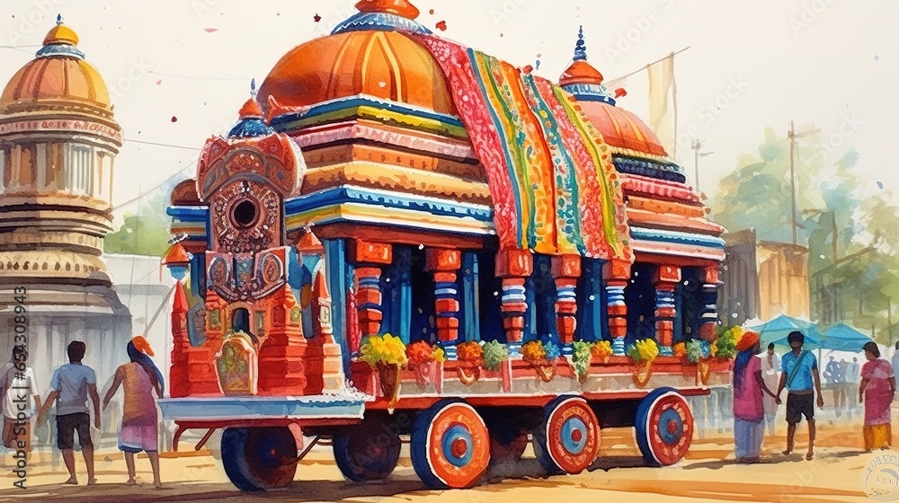 Ratha Yatra, Lord Jagannath, Balabhadra and Subhadra, Generative ai ...