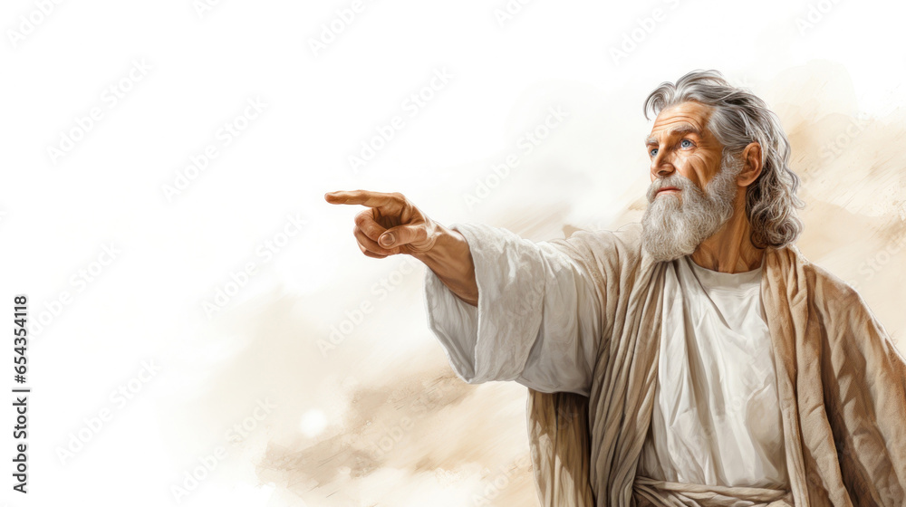 Background illustration of prophet Elijah the man who went to heaven ...