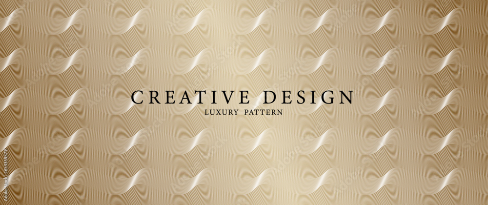Premium gold cover design with line pattern and gradient background ...