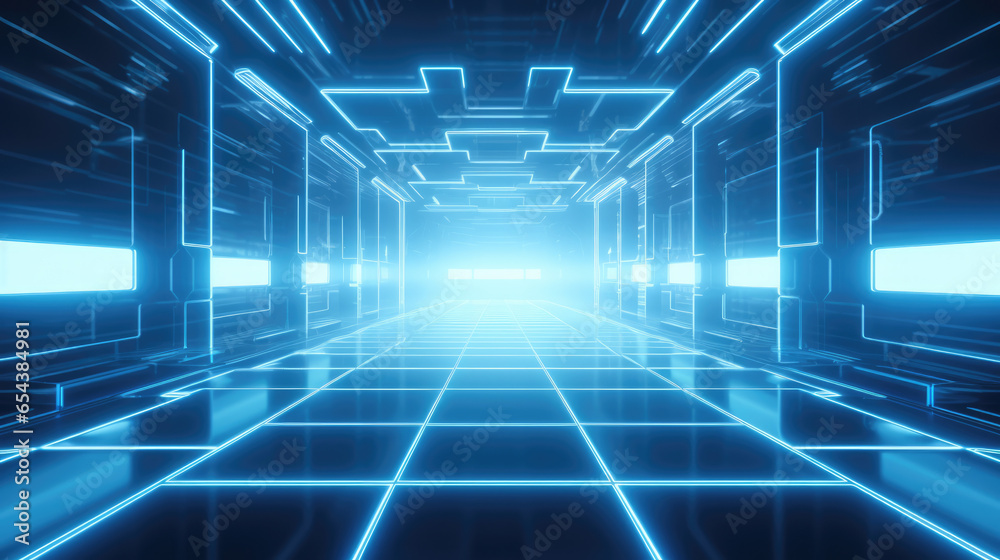 Minimalist-style technological virtual background with ASMR-inspired ...