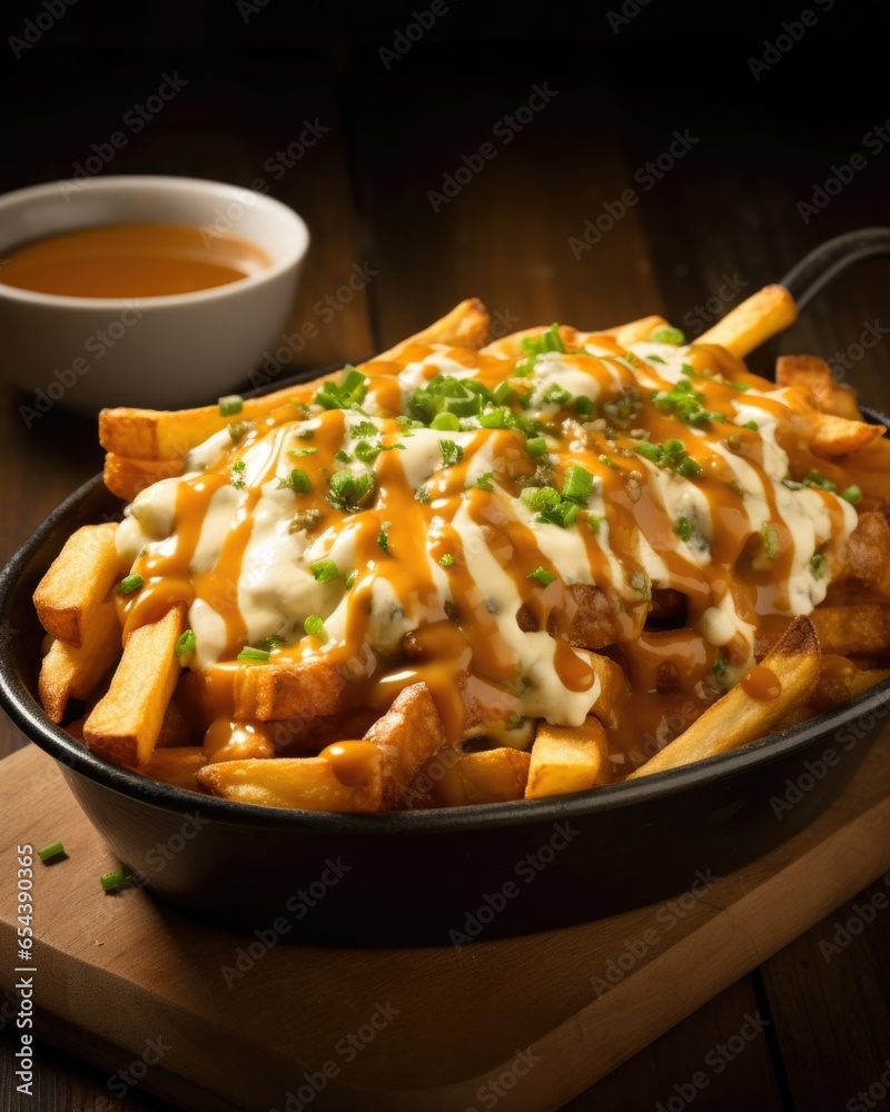 Behold a heavenly combination as golden fries take center stage ...