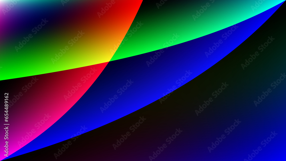 curved gradients, primary colors, background Stock Illustration | Adobe ...