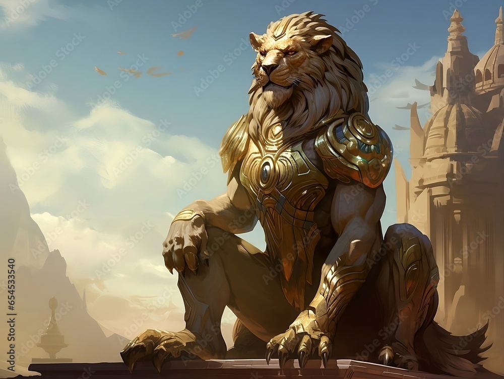 Ancient Wisdom: Mysterious Sphinx with Regal Lion’s Body in the Heart ...