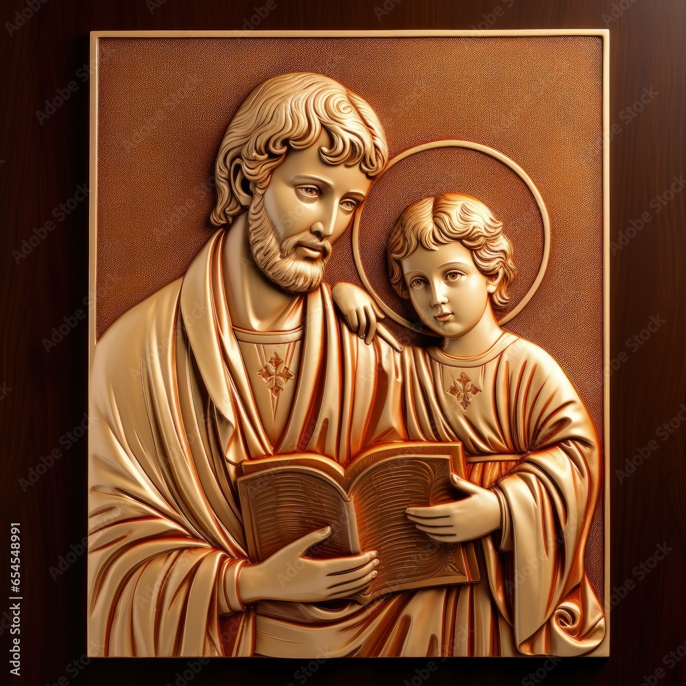 Saint Joseph. betrothed husband of the Blessed Virgin Mary , religion ...
