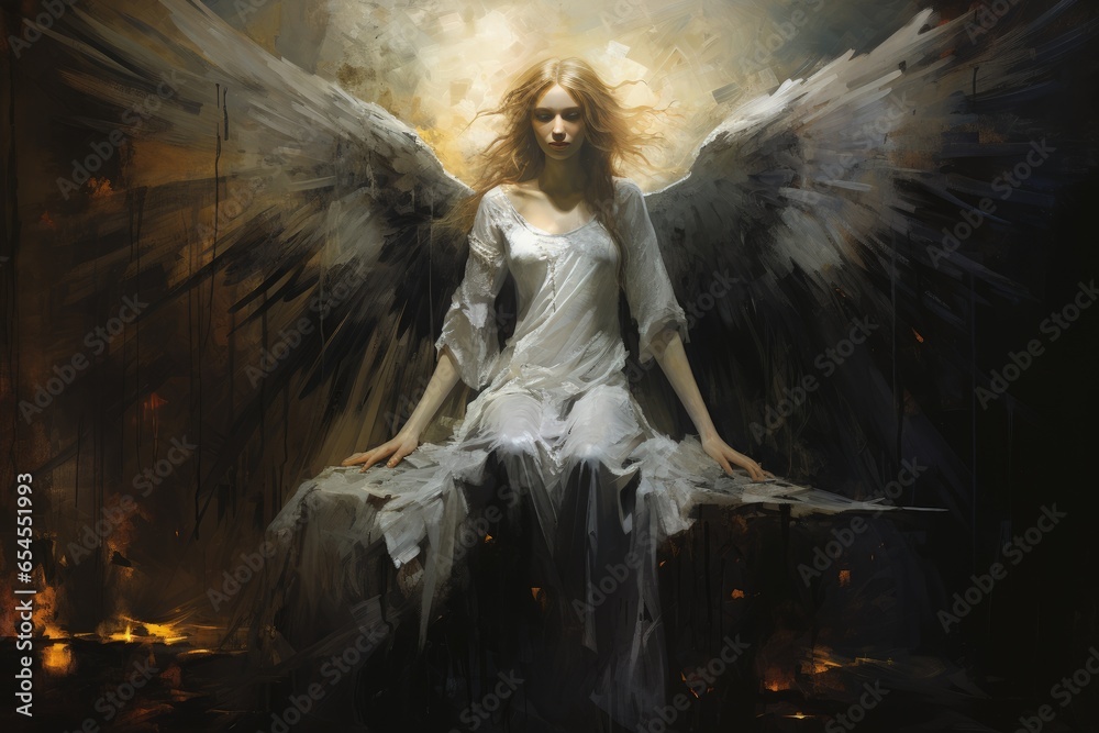 Angel, Religious concept bible belief in the miracle of god and Jesus ...